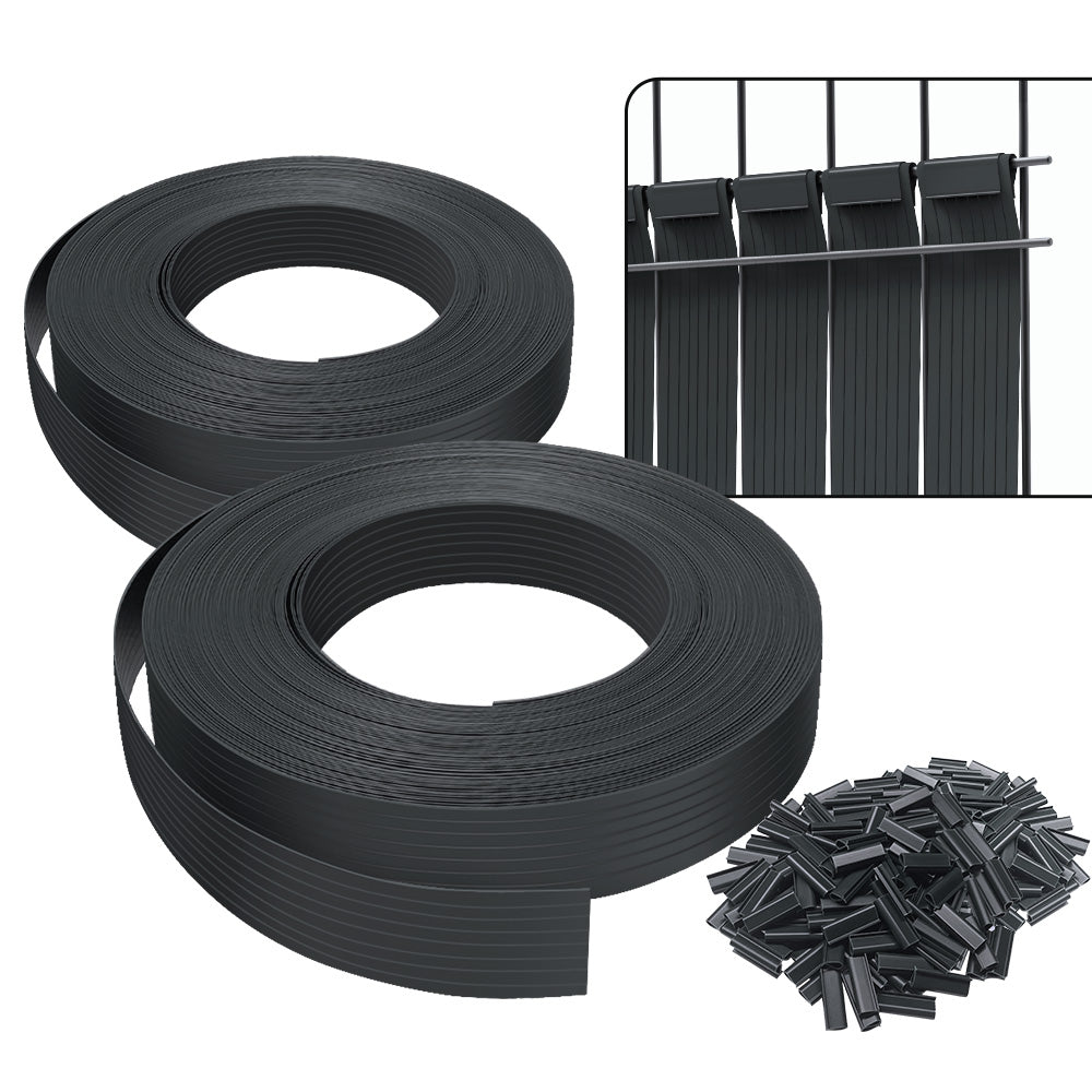 VOUNOT PVC Privacy Strips Garden Privacy Fence Screen 150m x 4.7cm wit