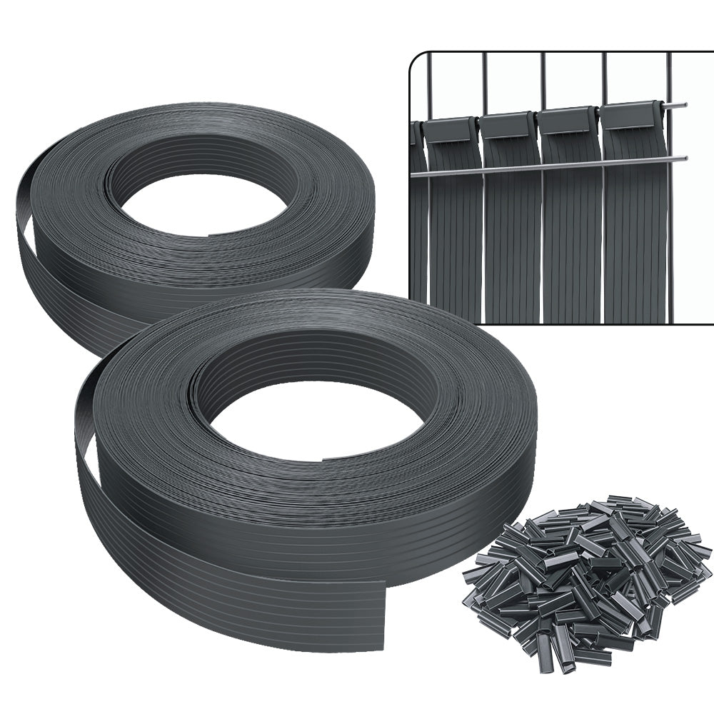 VOUNOT PVC Privacy Strips Garden Privacy Fence Screen 150m x 4.7cm wit