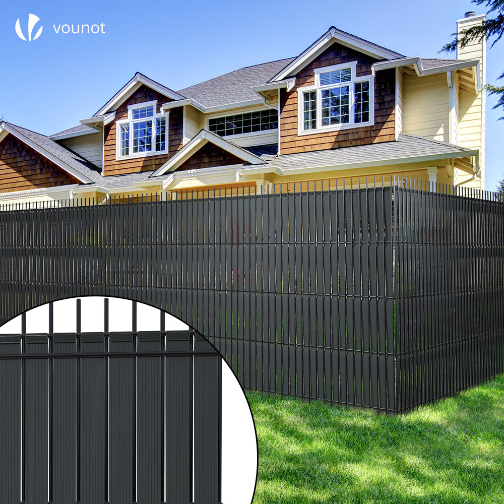 VOUNOT PVC Privacy Strips Garden Privacy Fence Screen 75m x 4.7cm with ...