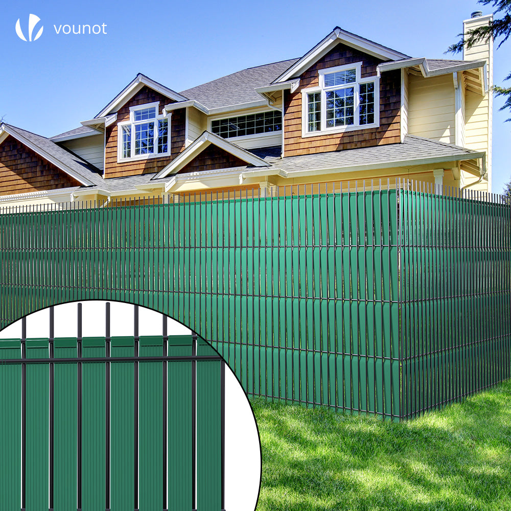 VOUNOT PVC Privacy Strips Garden Privacy Fence Screen 75m x 4.7cm with ...