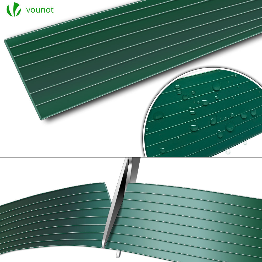 VOUNOT PVC Privacy Strips Garden Privacy Fence Screen 150m x 4.7cm wit